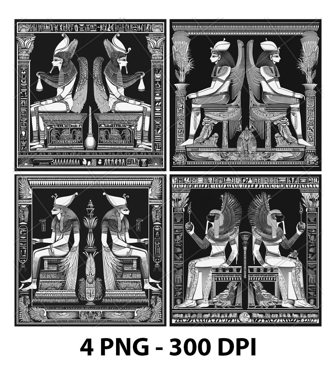 Ancient Egyptian God Laser Engraving Files Egyptian Slate Engrave PNG ...
