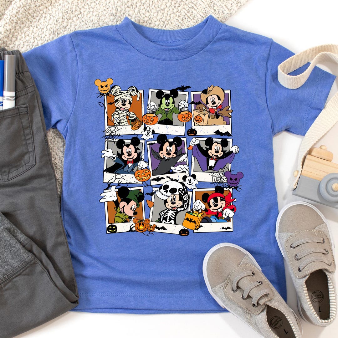 Mickey Mouse Polaroid Halloween Shirt, Spooky Mouse and Friends Shirt ...