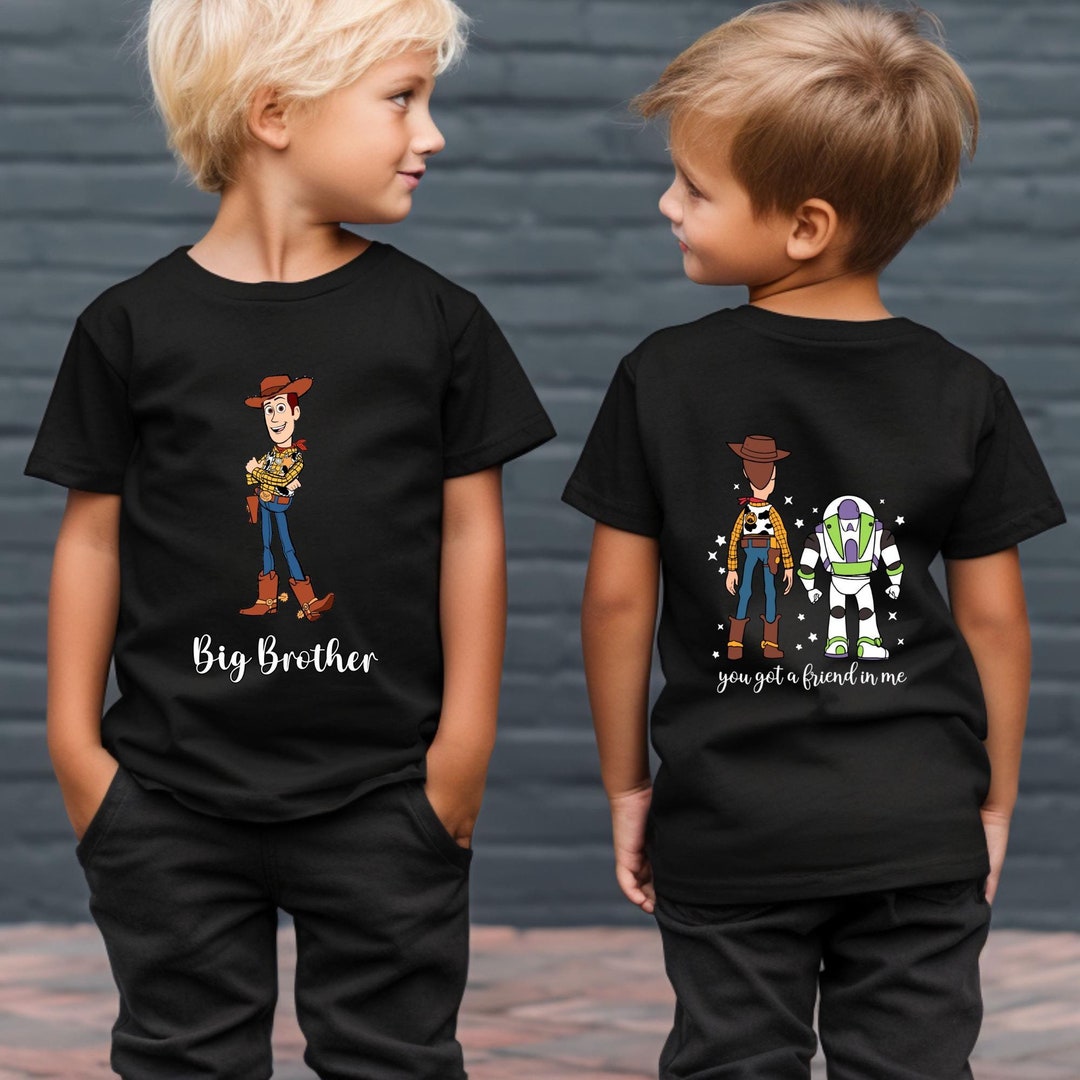 Chemise grand frère petit frère Toy Story recto-verso, chemise assortie ...