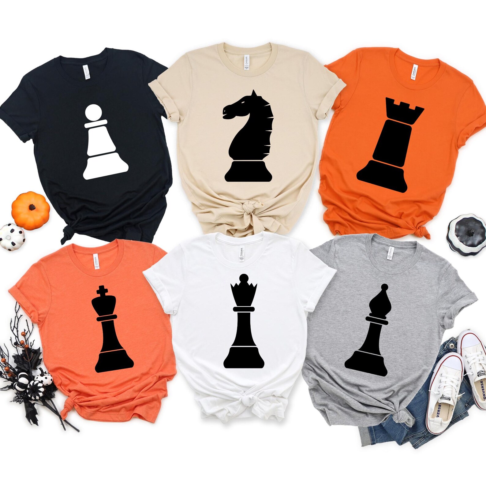 Chess Matching Shirt, Family Group Chess Shirts, Chess Piece Costume ...