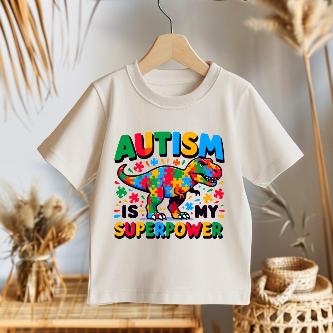 Autism Dinosaur T Rex Shirt, Autism Awareness Shirt, Autism Puzzlee ...