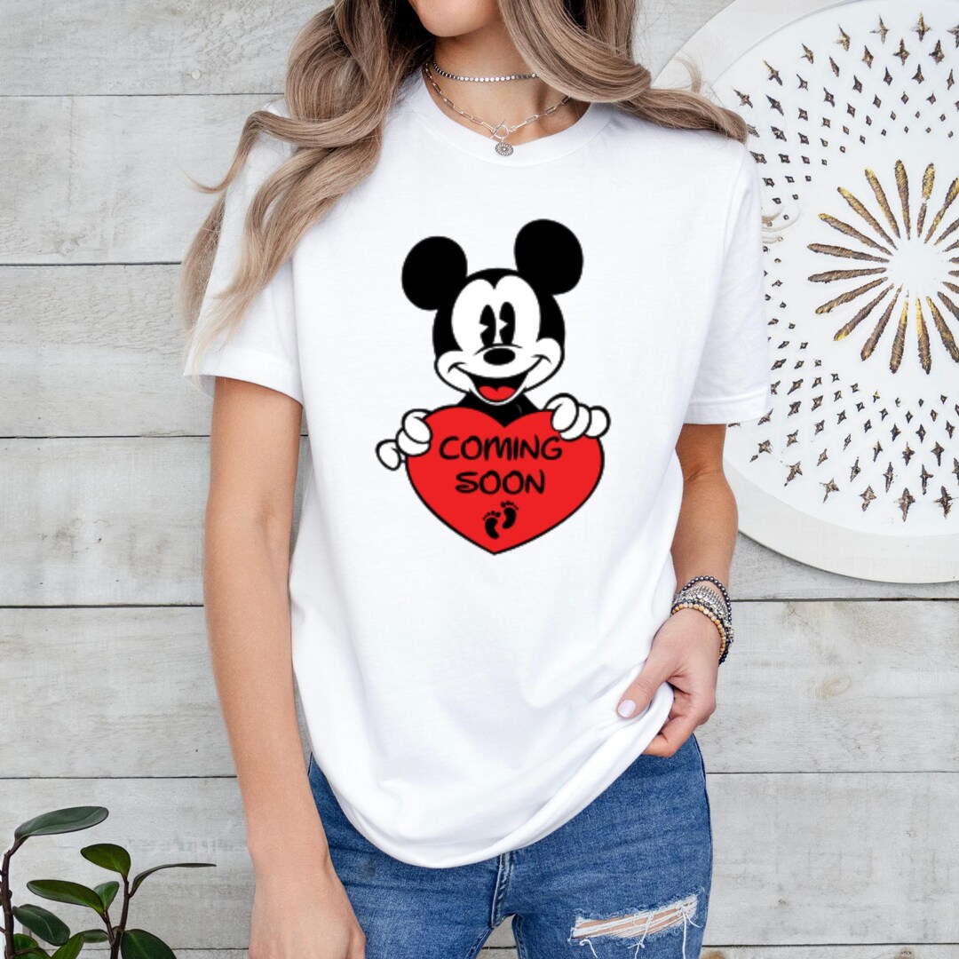 Mickey Coming Soon Shirt, Soon to Be Mommy Shirt, Momma to Be Tee ...