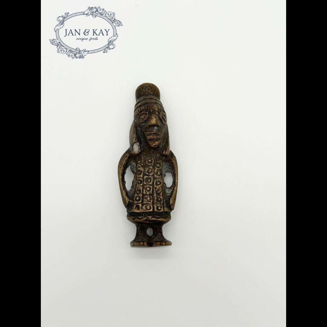 Rare Vintage Solid Brass Peruvian God/goddess Figurine - Etsy