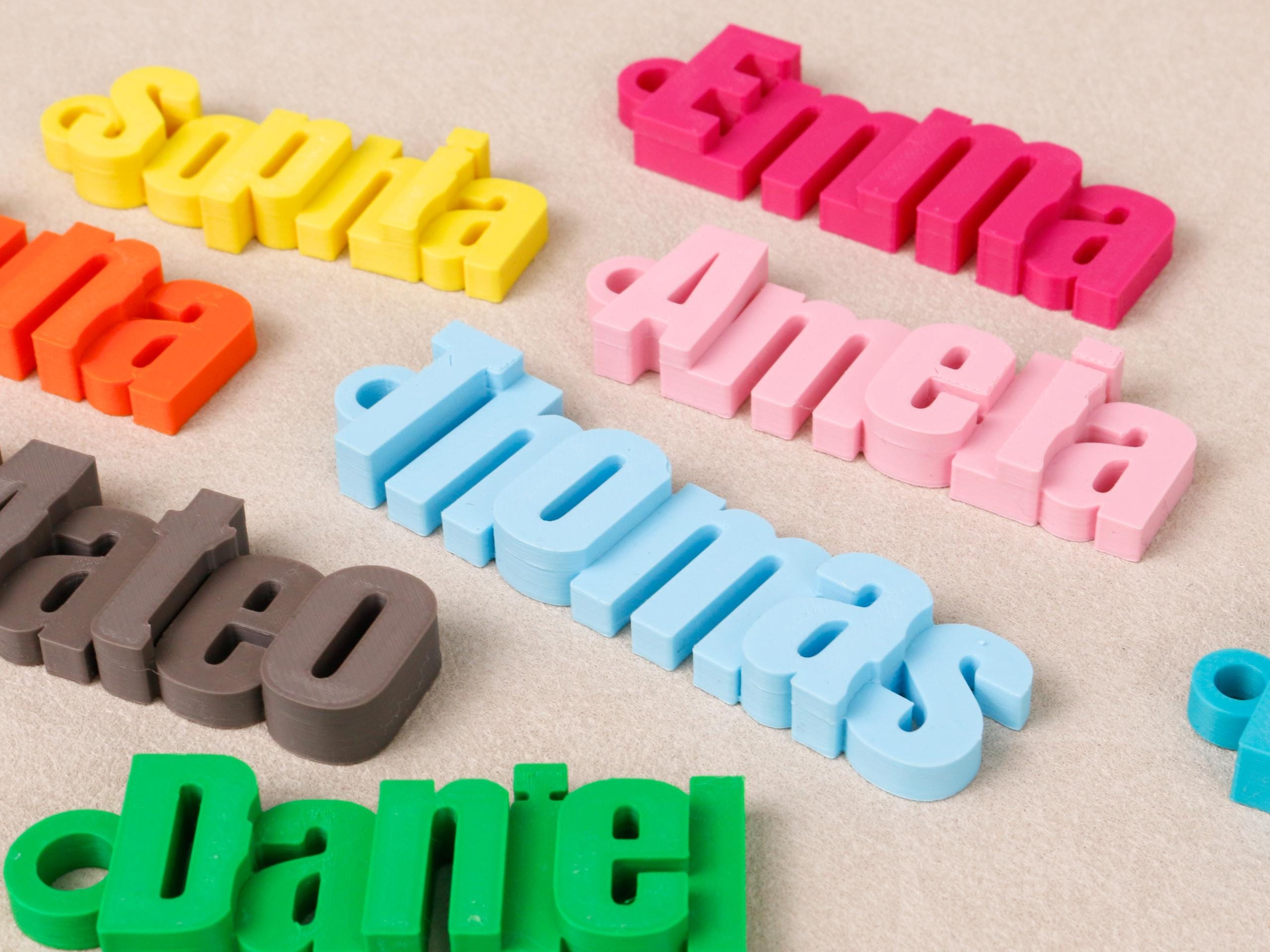 Personalized Name 3D Printed Keychains: Custom Letter Keychain,party ...