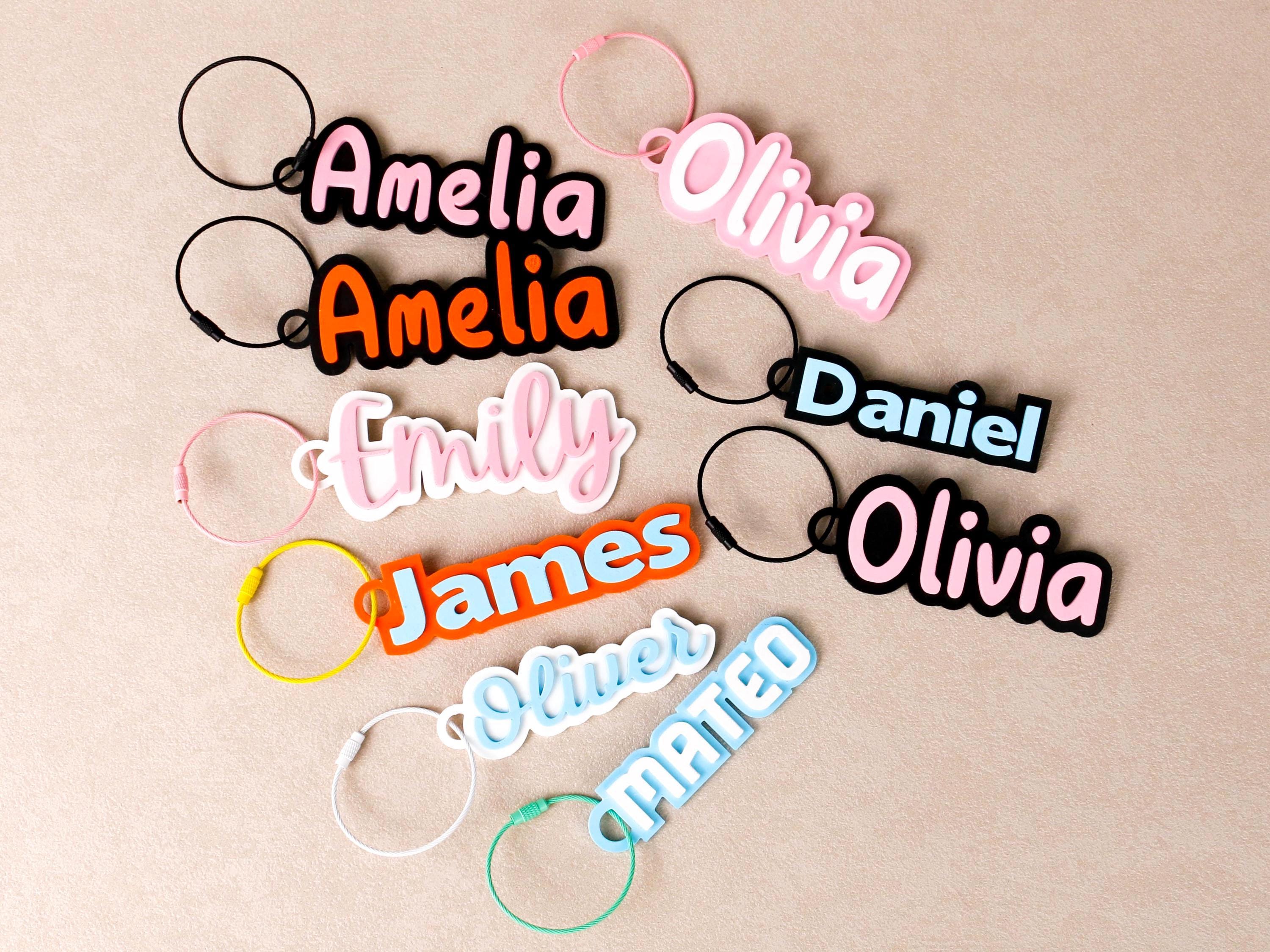 Personalized 3D Printed Name Tags | Luggage Tags | Name Tags | Backpack ...
