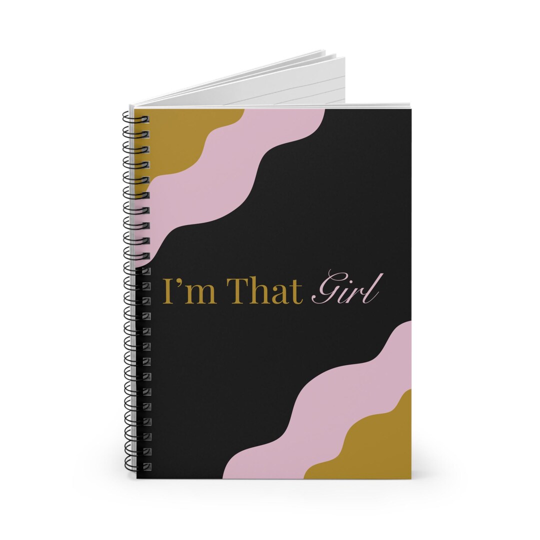 Modern Spiral Notebook: "i'm That Girl" Design, Stylish Journal - Etsy