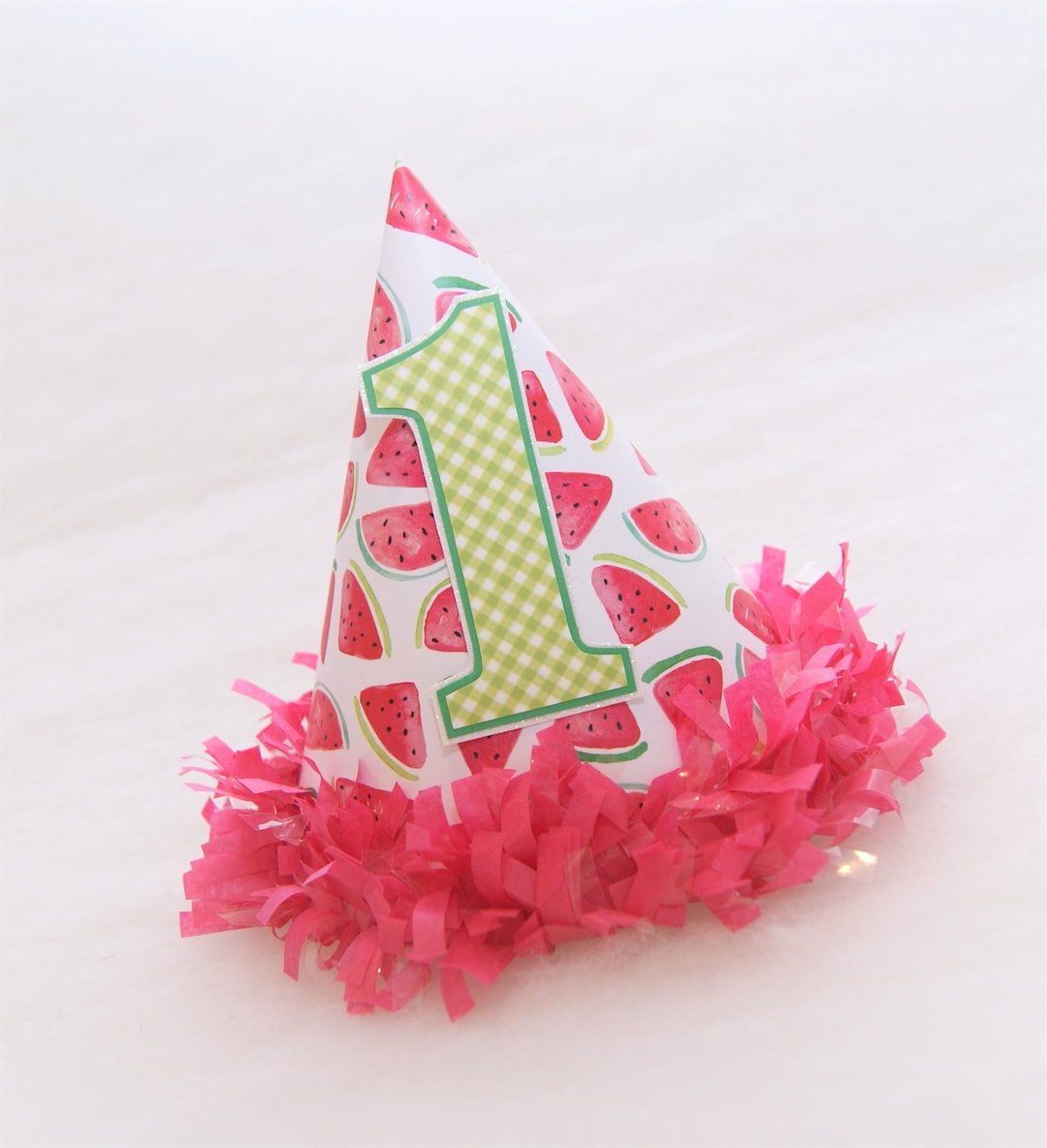 Watercolor Watermelon Birthday Party Hat Watermelon, Picnic Party ...