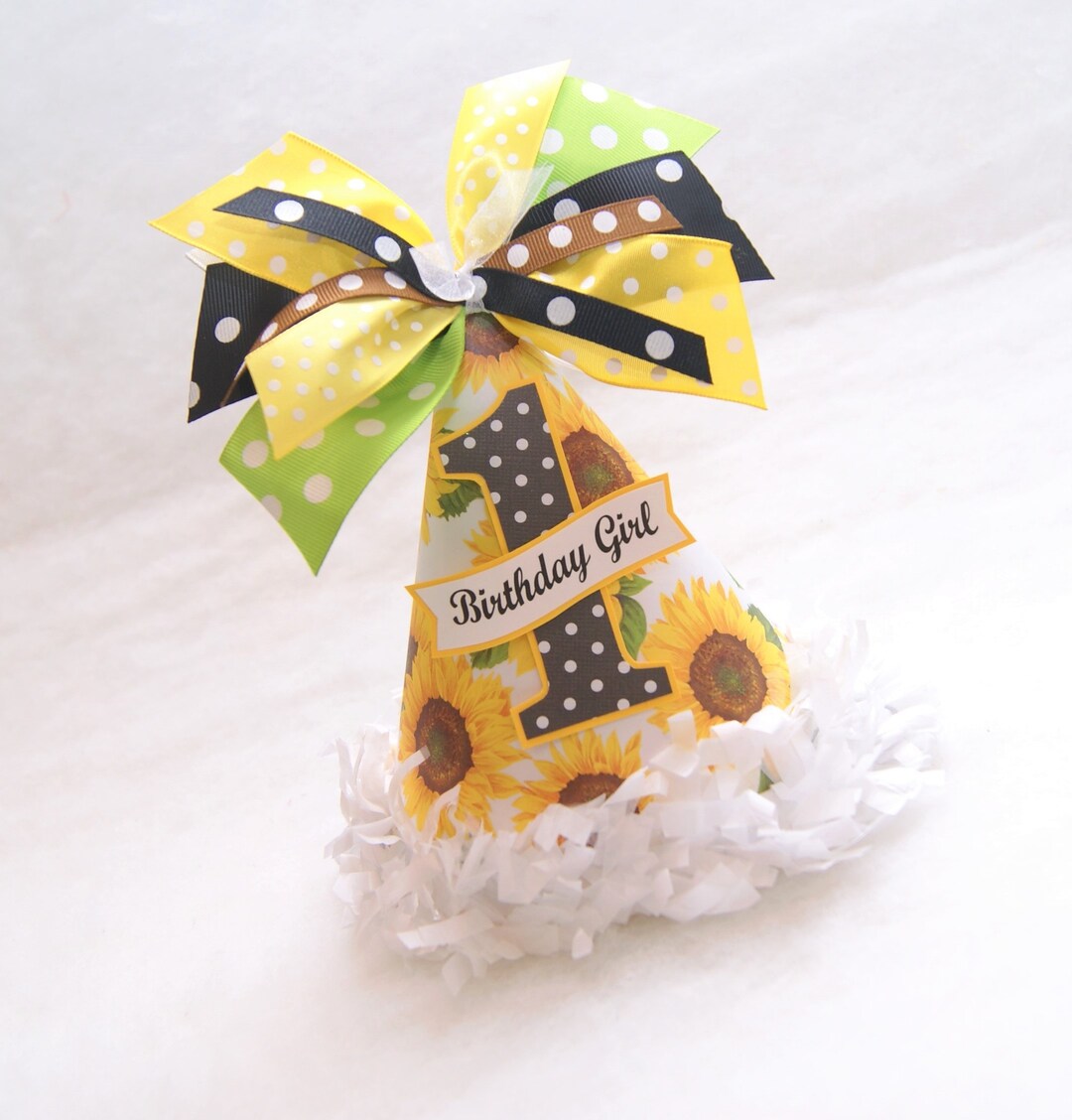 Sunflower Party Hat - Sunflowers Birthday Party, Polka Dots, You Are My ...