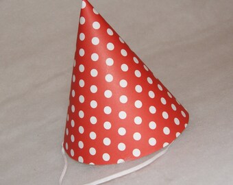 Polka dot party hat | Etsy