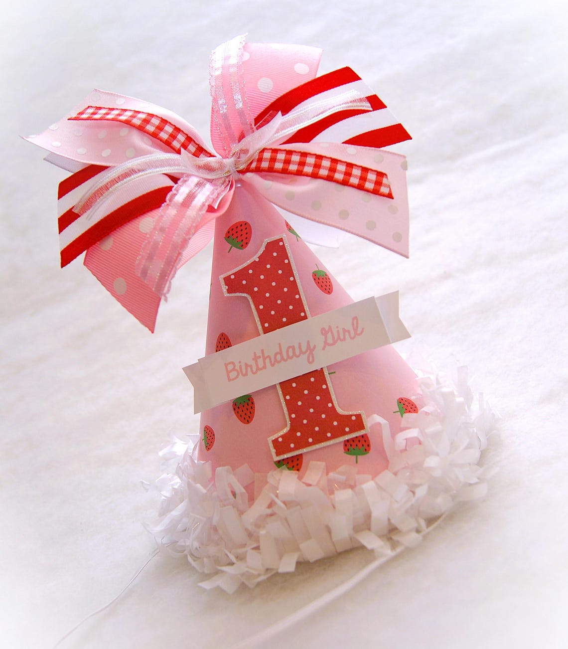 NEW Strawberry Birthday Party Hat - Berry 1st Birthday, Sweet One ...