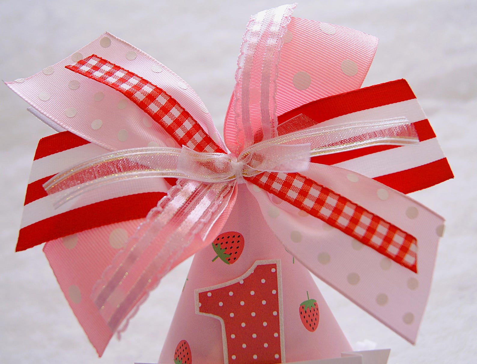 NEW Strawberry Birthday Party Hat - Berry 1st Birthday, Sweet One ...