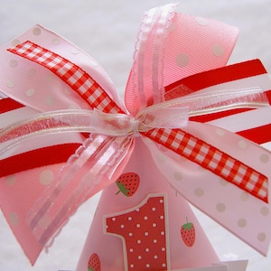 NEW Strawberry Birthday Party Hat - Berry 1st Birthday, Sweet One ...
