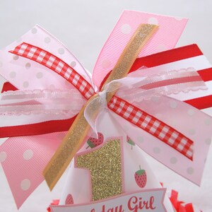 NEW Pink and Gold Strawberries Birthday Party Hat - Berry Sweet ...