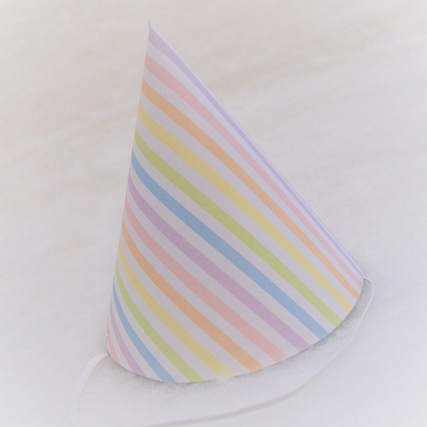 Rainbow Party Hat - Etsy