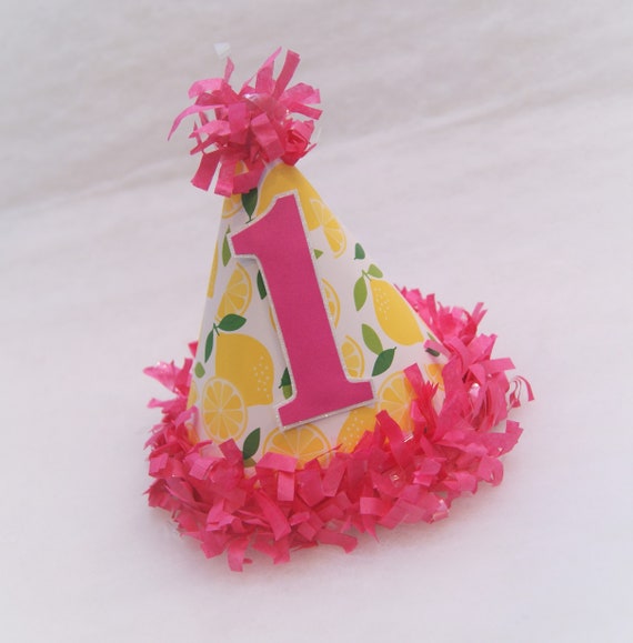 Hot Pink Lemonade Party Hat Lemonade Stand Birthday Party | Etsy