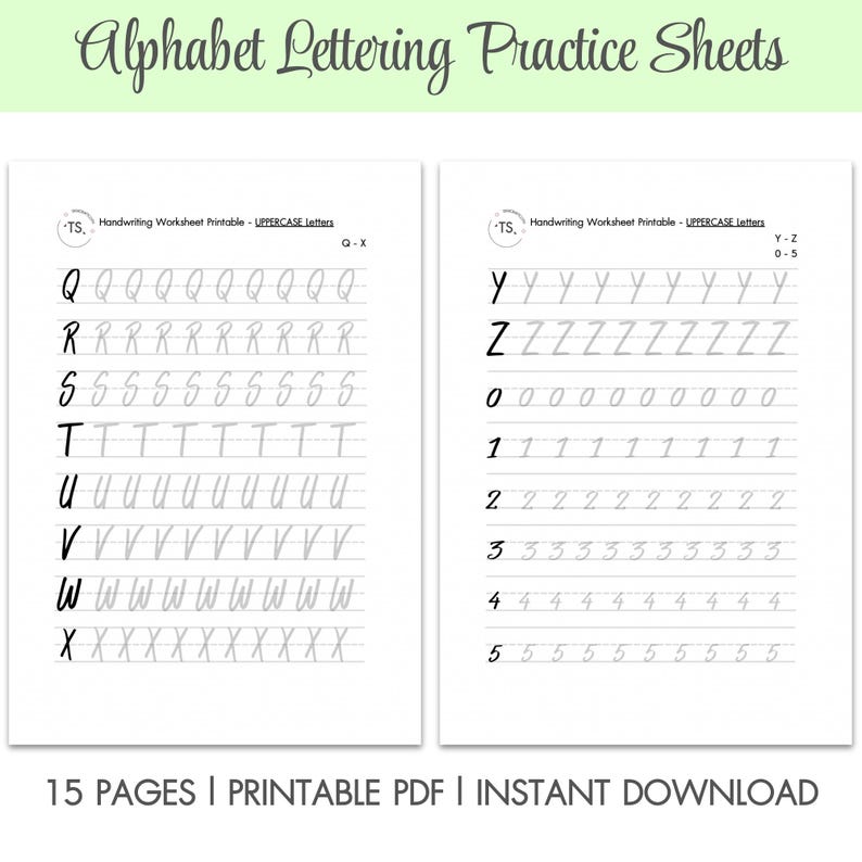 Neat Handwriting Sheet Practice Guide, Improve Handwriting, ABC Letter ...