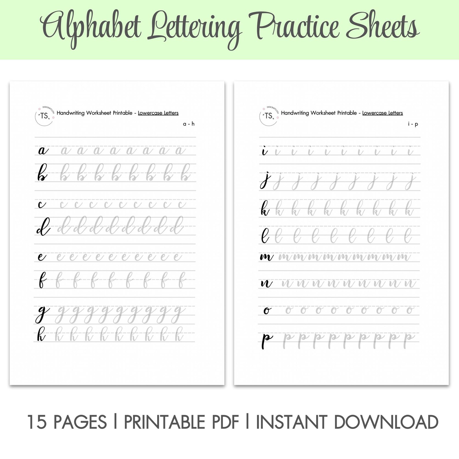 Cute Handwriting Practice Sheet, Neat Handwriting Workbook, Cute Hand ...