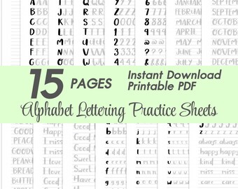 Handwriting Practice Sheets, Printable Worksheets, Alphabet Writing ...