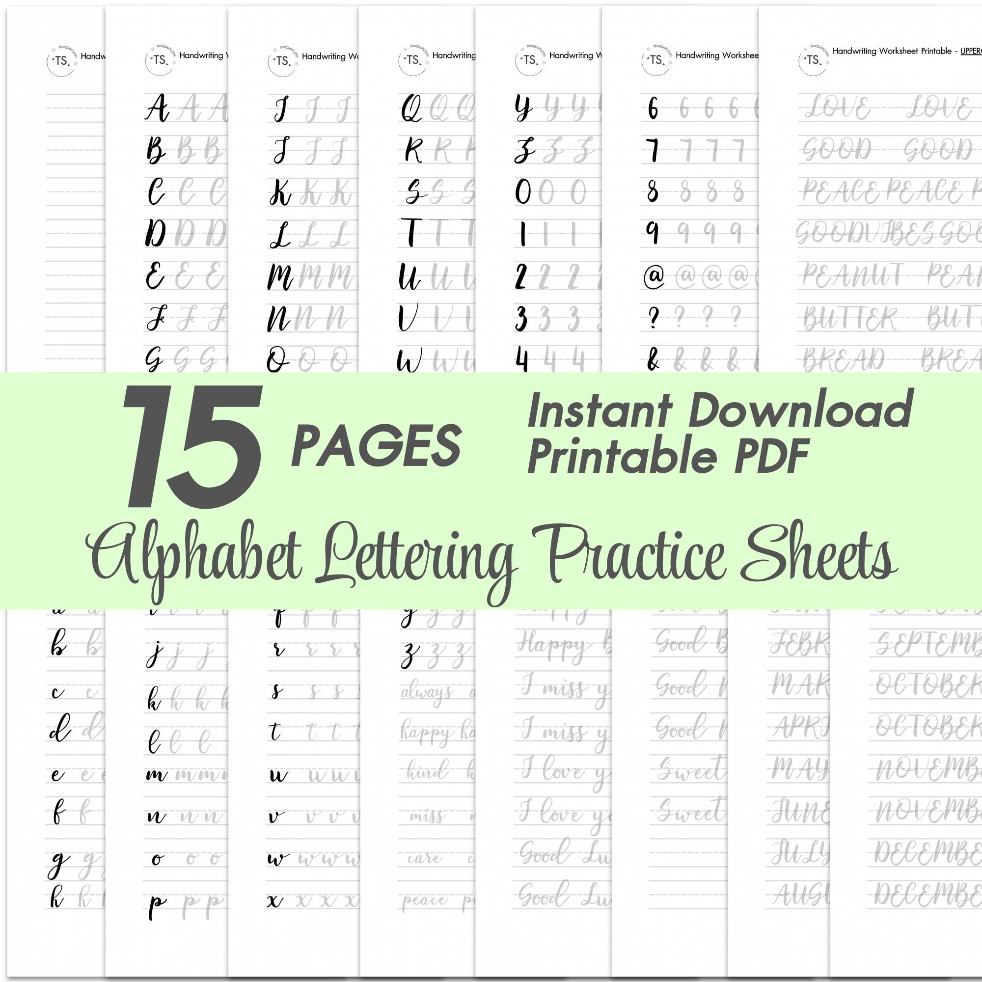 Cute Handwriting Practice Sheet, Neat Handwriting Workbook, Cute Hand ...