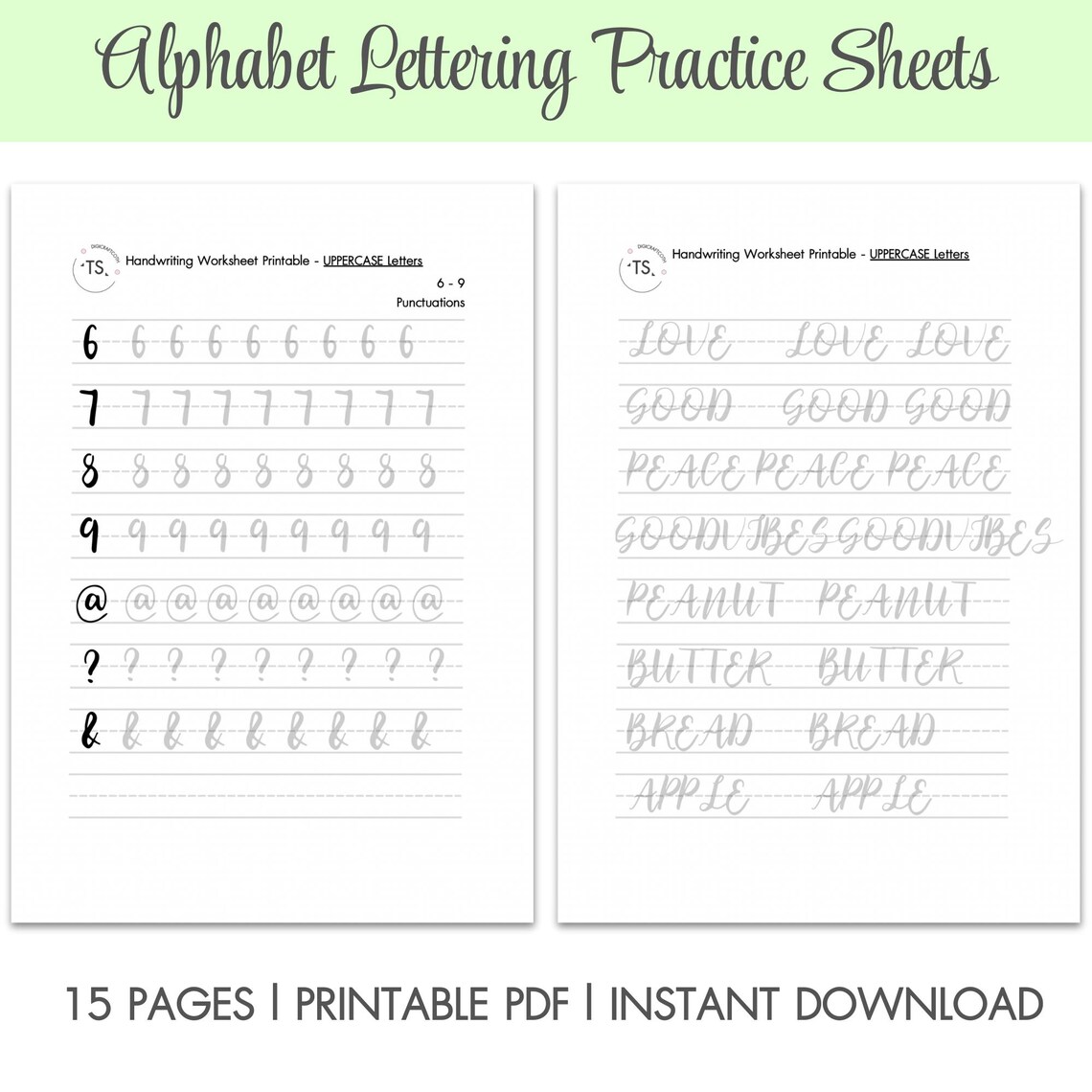 Neat Handwriting Sheet Practice Guide, Back to School, ABC Letter ...