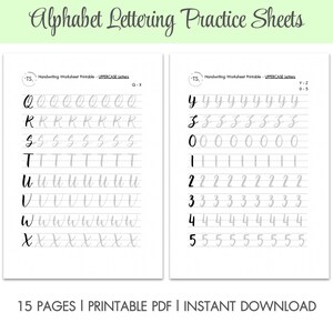 Cute Handwriting Practice Sheet, Neat Handwriting Workbook, Cute Hand ...