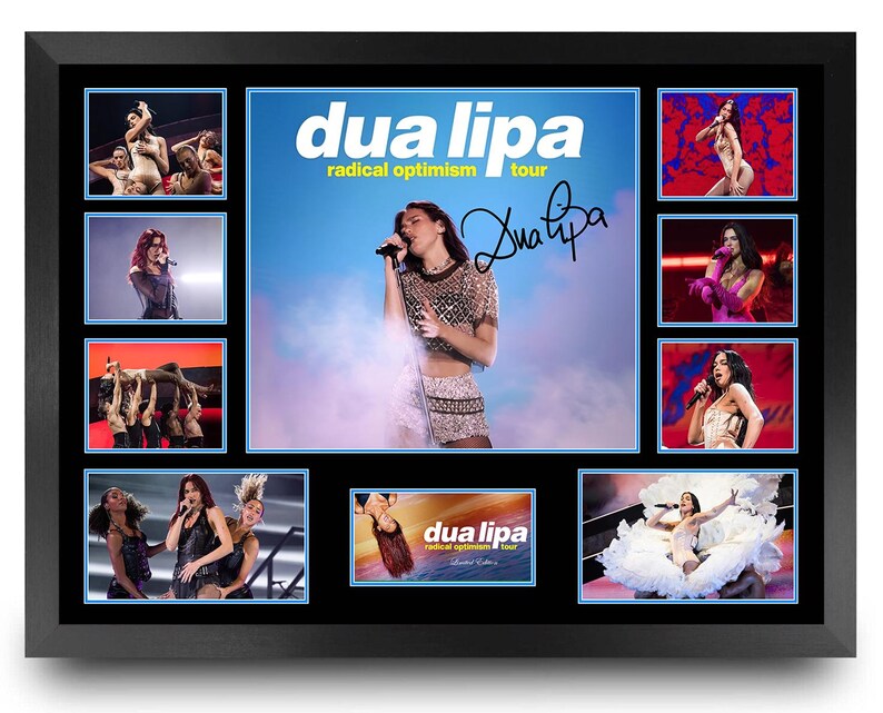 Dua Lipa Radical Optimism Tour Signed 2025 Ltd Ed Framed Memorabilia - Etsy