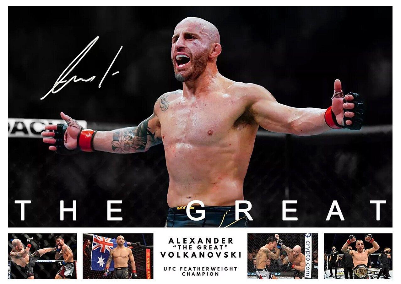 Ufc Alexander Volkanovski Signed Poster Limited Edition Framed ...