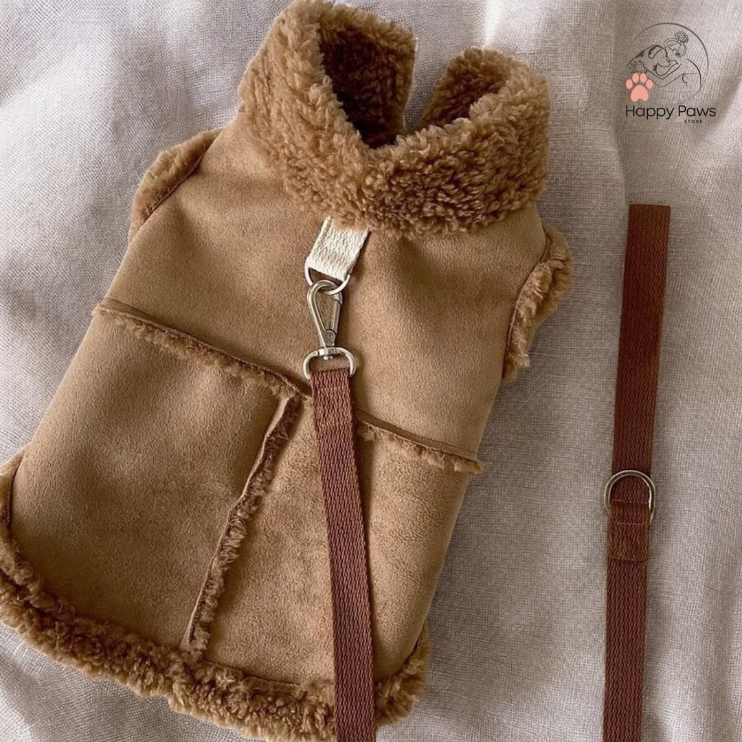 Light Dog Vest – Soft Buckskin-style Fleece Jacket for Small Breeds ...