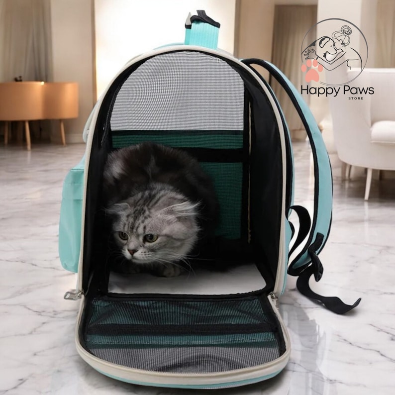 Breathable Cat Carrier Backpack | Oxford Cloth Pet Travel Bag - Etsy