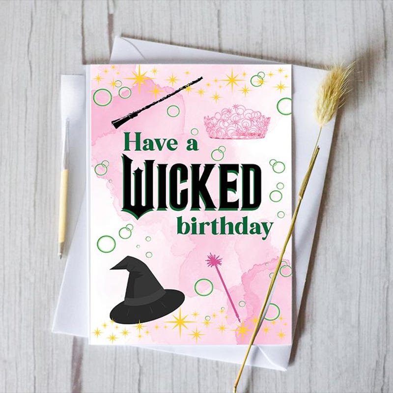 Wicked Birthday Card - Etsy