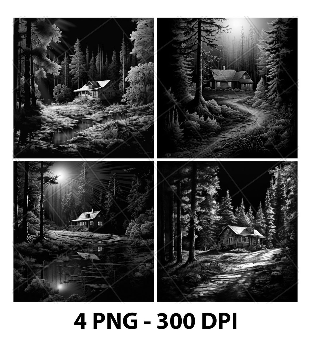 Cabin Laser Engrave File PNG Cabin Laser File Cabin Slate File Cabin ...