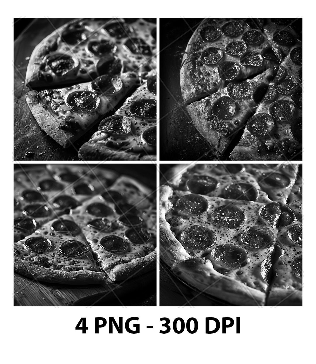 Pepperoni Pizza Laser Engrave File PNG Pizza Laser File Pizza Slate ...