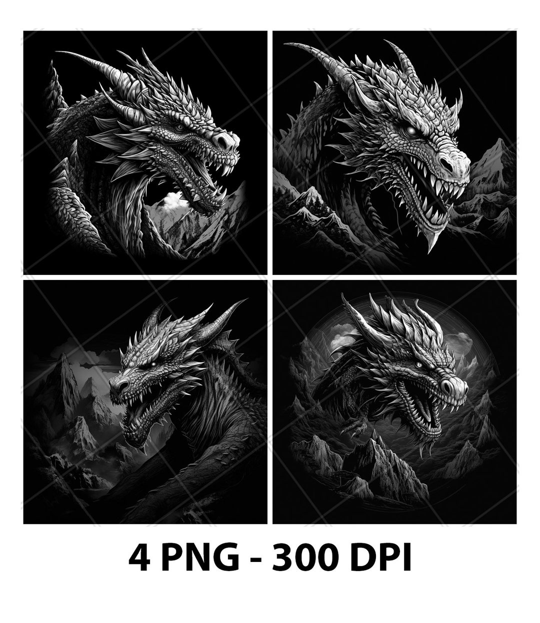 Dragon Laser Engrave File PNG Dragon Laser File Dragon Slate File ...