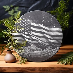 USA Flag Laser Engrave File Png USA Flag Laser File USA Flag Slate File ...