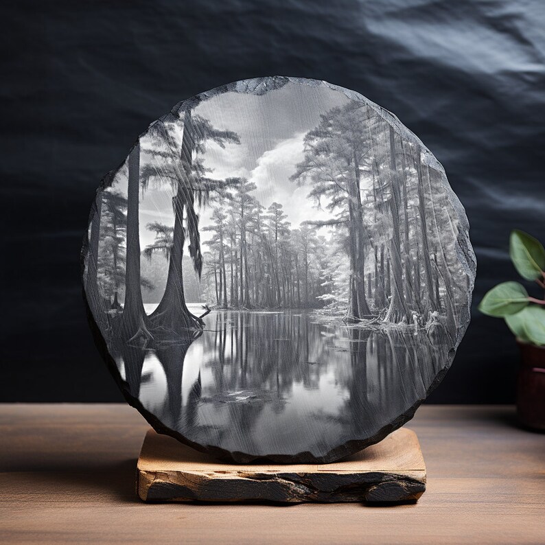 Forest Laser Engrave File PNG Forest Laser File Forest Slate File ...