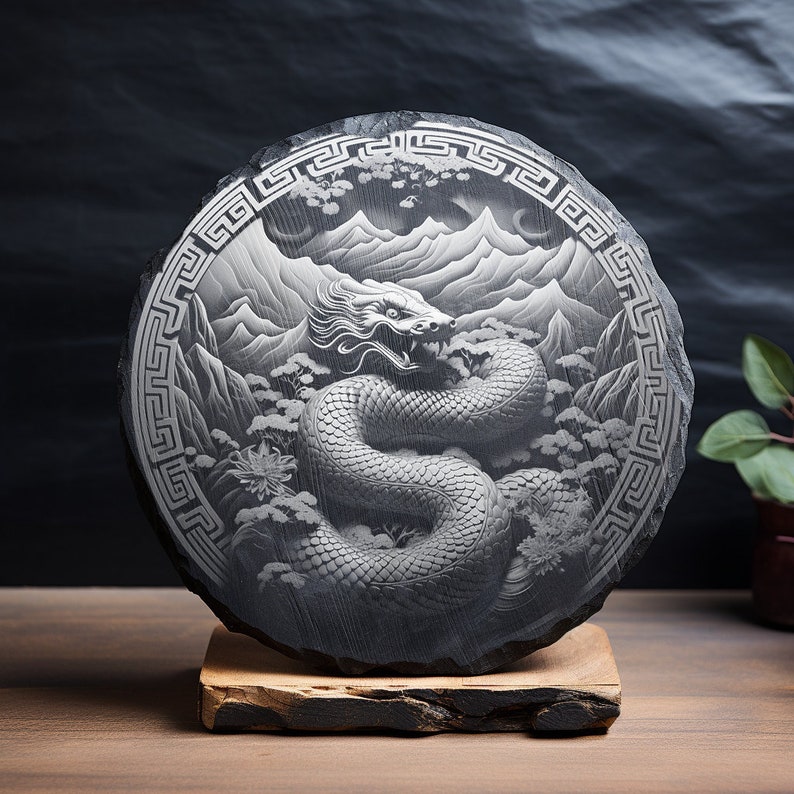 Zodiac Snake Laser Engrave File PNG Snake Laser File Snake Slate File ...