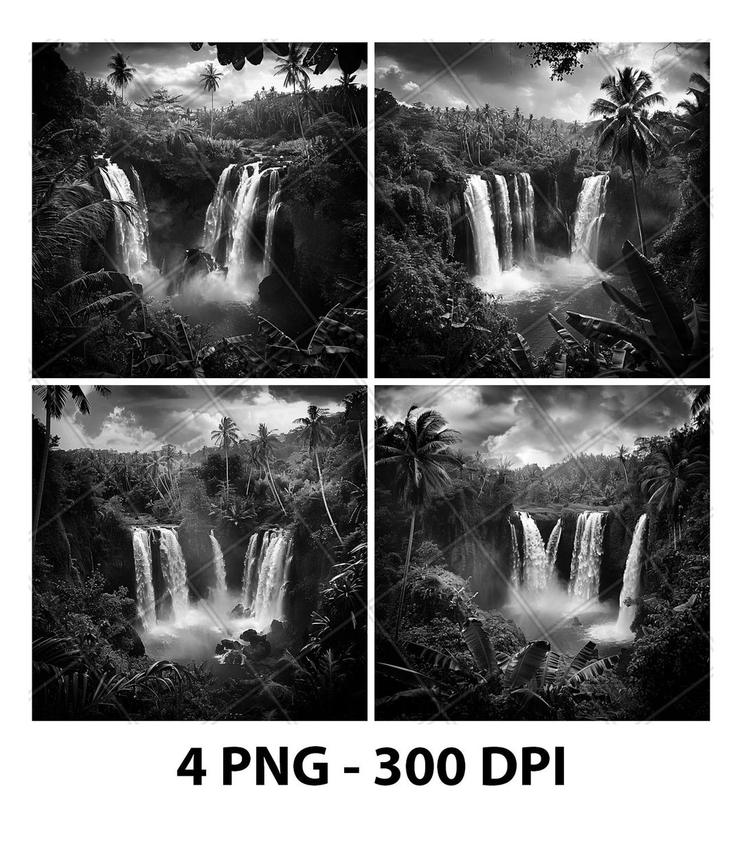 Waterfalls Laser Engrave File PNG Waterfalls Laser File Waterfalls ...