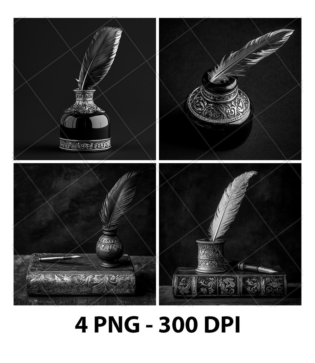 Feather Quill Pen Laser Engrave File PNG Quill Pen Laser Quill Pen Slate Quill Pen Coaster Quill ...