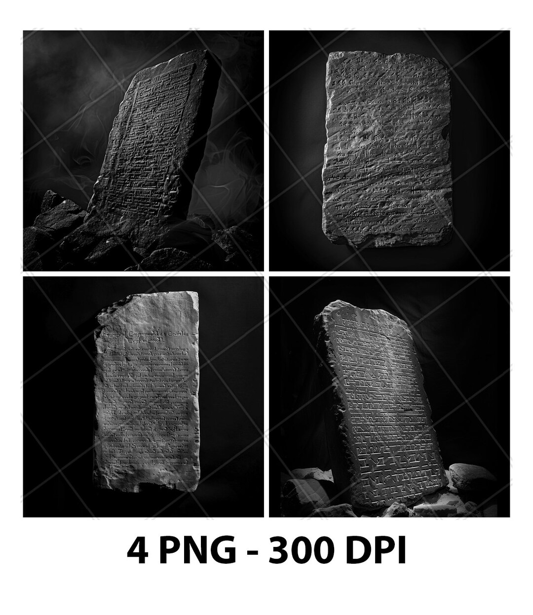 Stone Tablet Laser Engrave File PNG Stone Laser File Stone Slate File ...