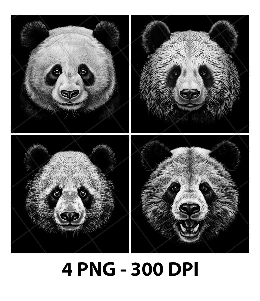 Panda Laser Engraved File PNG Panda Laser File Panda Slate File Panda ...