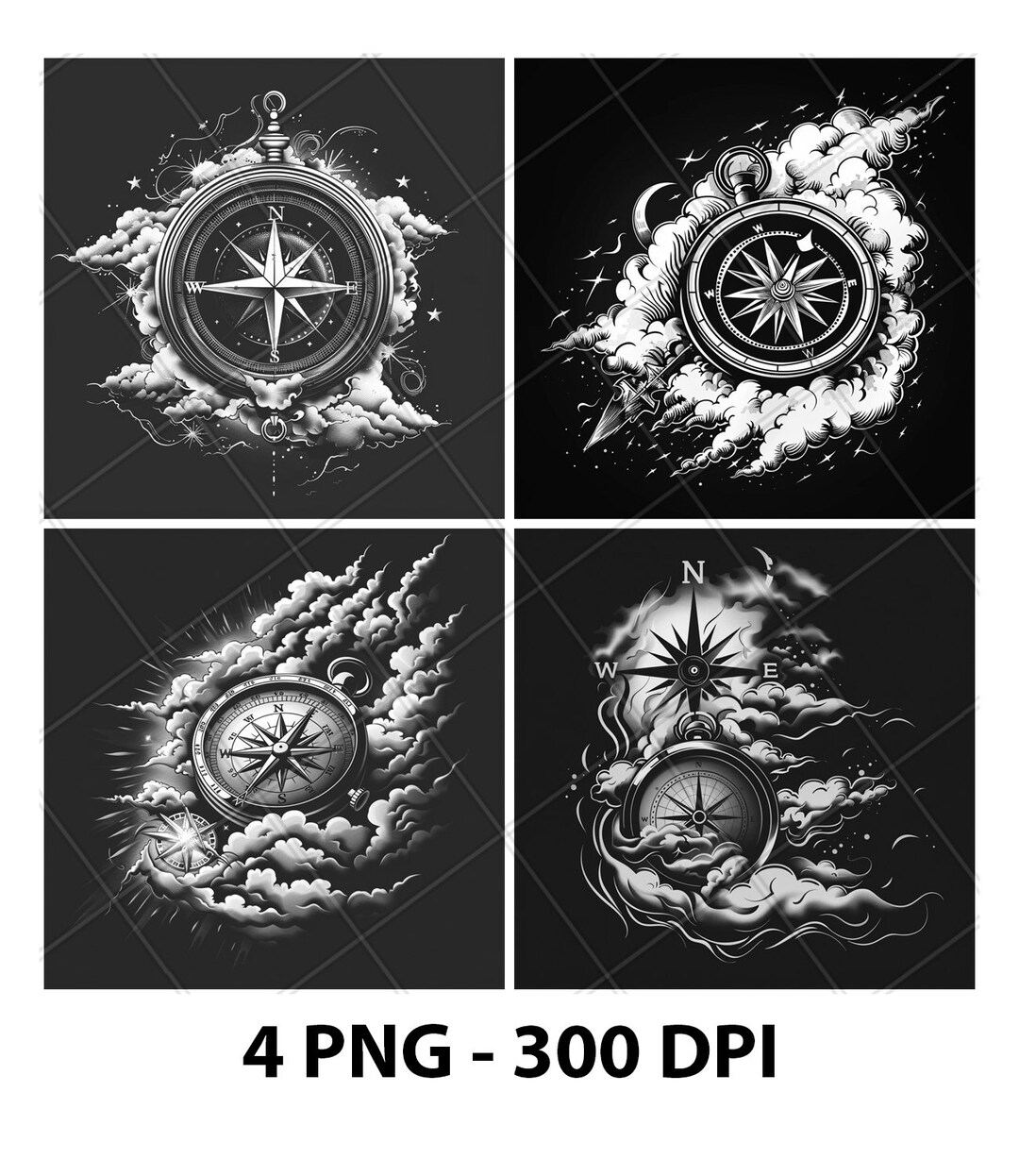 Compass Laser Engrave File PNG Compass Laser File Compass Slate File ...