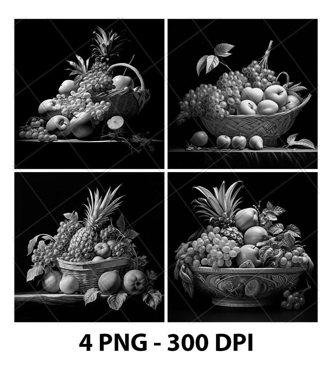 Fresh Fruits Laser Engraved File PNG Fruits Laser File Fruits Slate ...