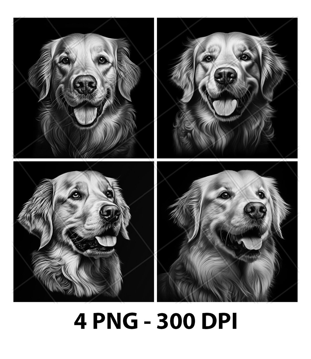 Golden Retriever Laser Engraved File PNG Retriever Laser File Retriever ...