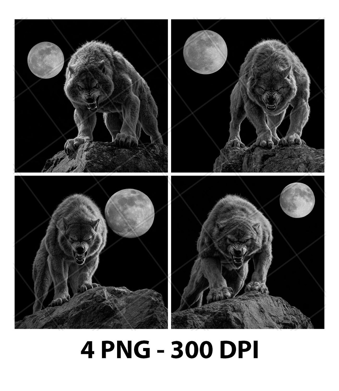Gray Dire Wolf Laser Engrave File PNG Dire Wolf Laser Dire Wolf Slate ...