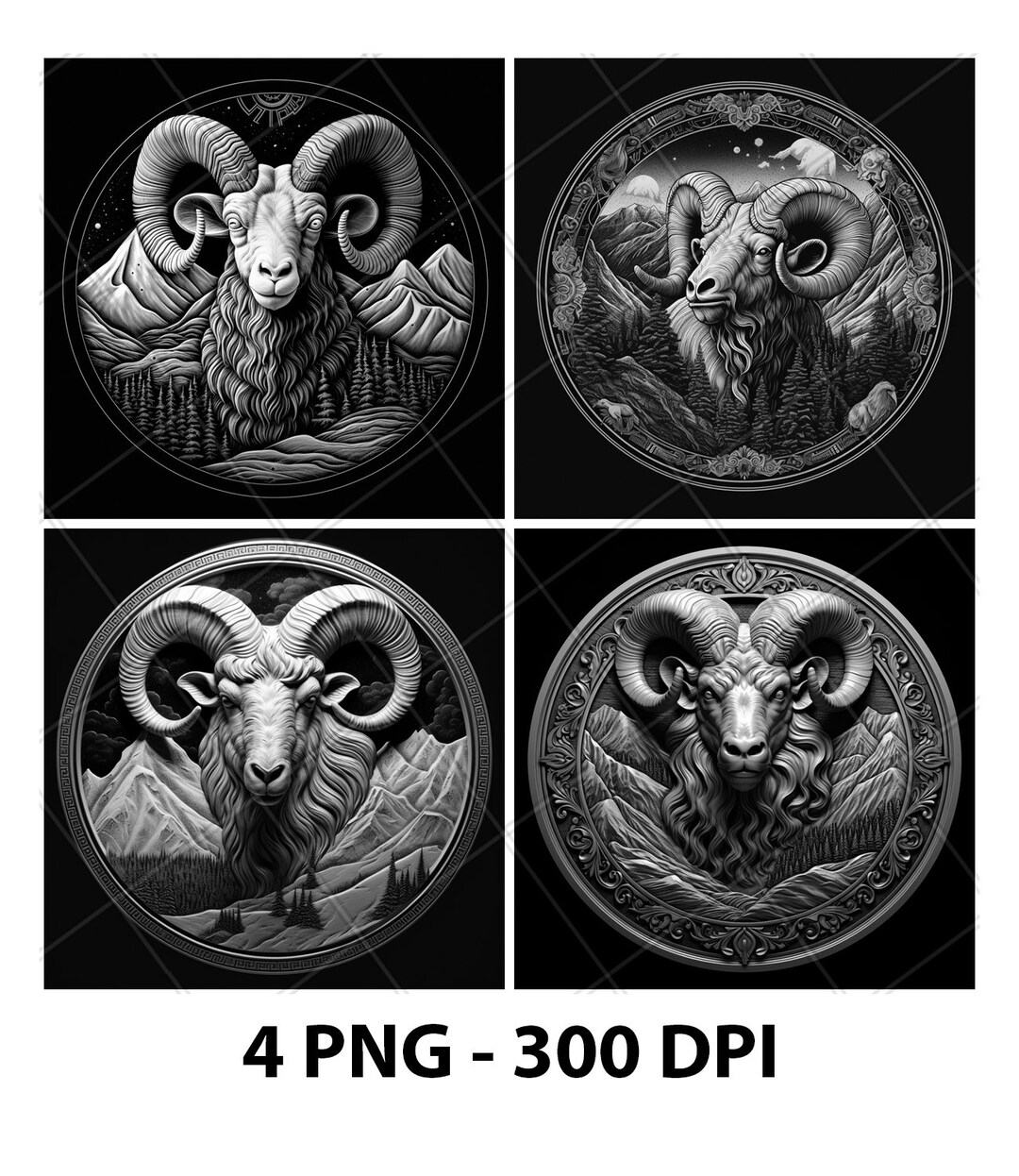Zodiac Ram Laser Engraved File PNG Ram Laser File Ram Slate File Ram ...