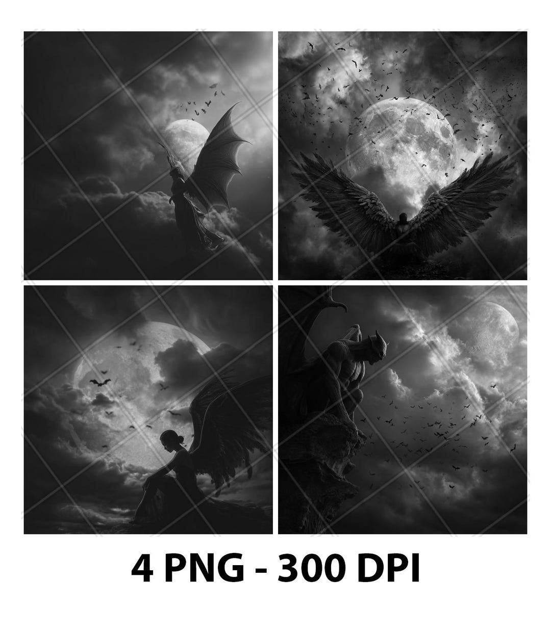 Fallen Angel Laser Engraved File PNG Fallen Angel Laser Fallen Angel ...