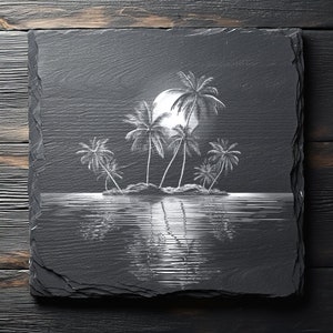 Island Laser Engrave File PNG Island Laser File Island Slate File ...