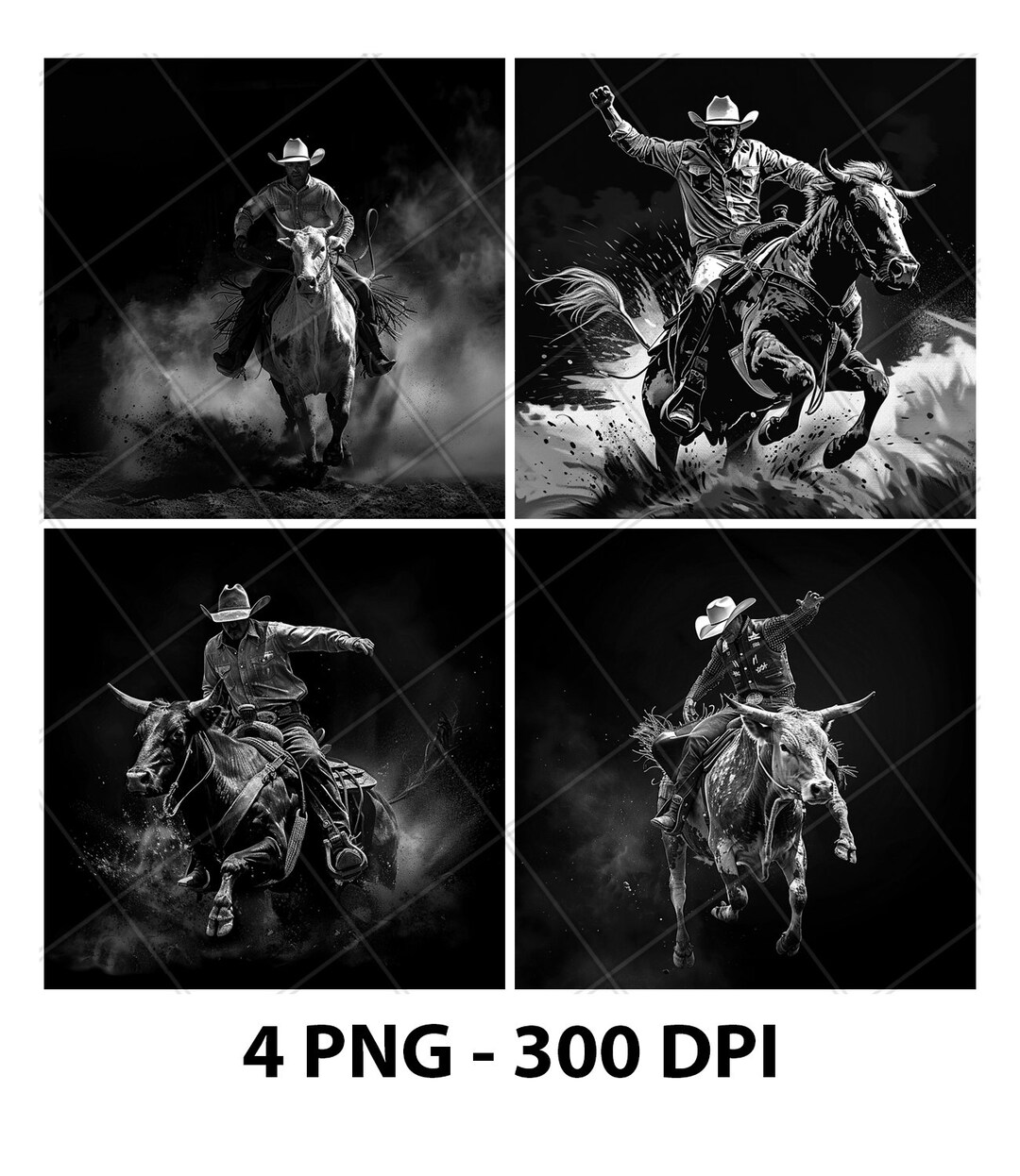 Cowboy Bull Riding Laser Engrave File PNG Cowboy Laser File Cowboy ...