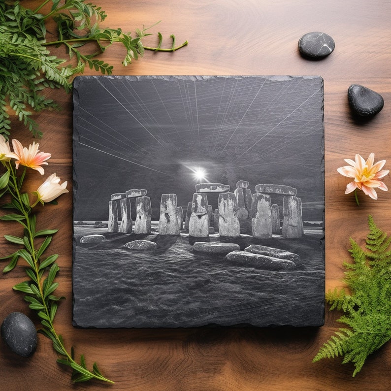 Stonehenge Boulders PNG Laser Engraved File Slate Illusion CNC Wood ...