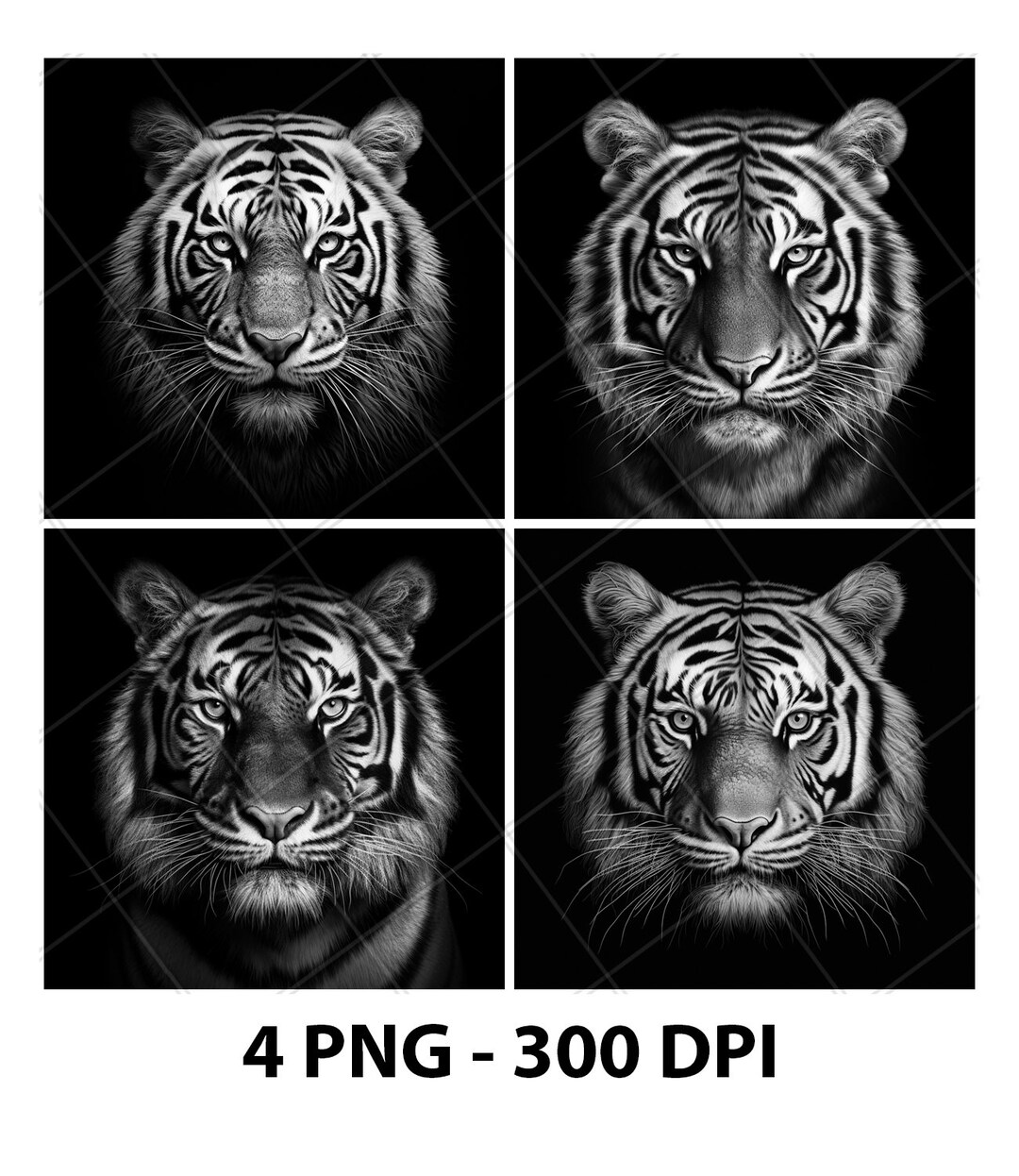 Bengal Tiger Laser Engrave File PNG Tiger Laser File Tiger Slate File ...